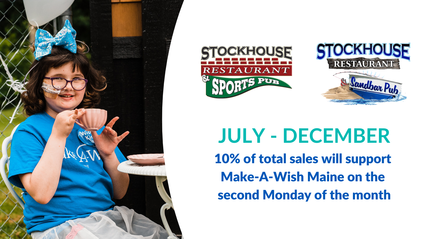 Make-A-Wish Monday at Stockhouse Restaurant